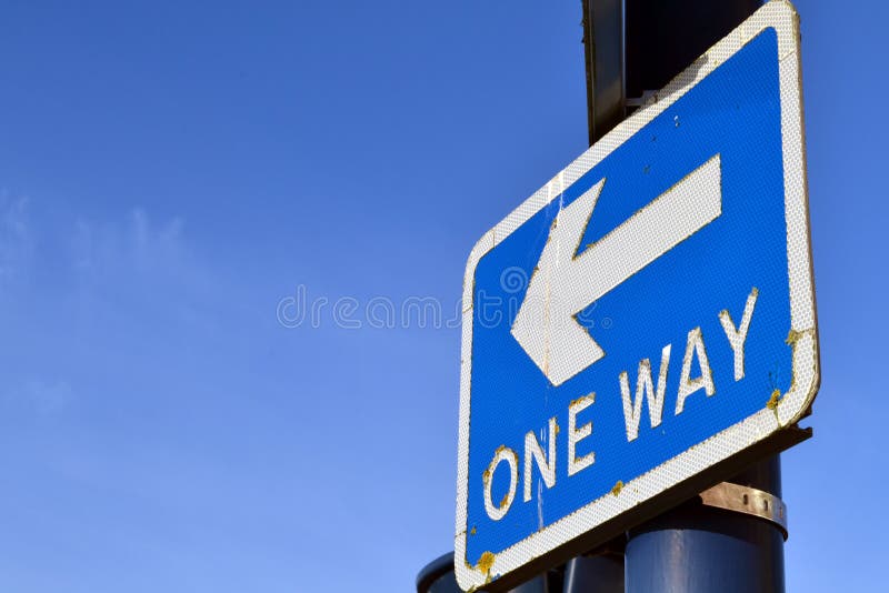 One way sign stock photo. Image of highway, post, metal - 36769714