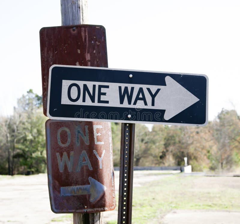 Street Multiple One Way Signs Stock Photos - Free & Royalty-Free Stock ...