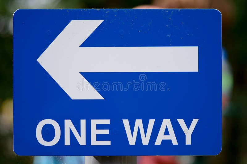 One Way Sign stock image. Image of sign, wall, alley - 14486539