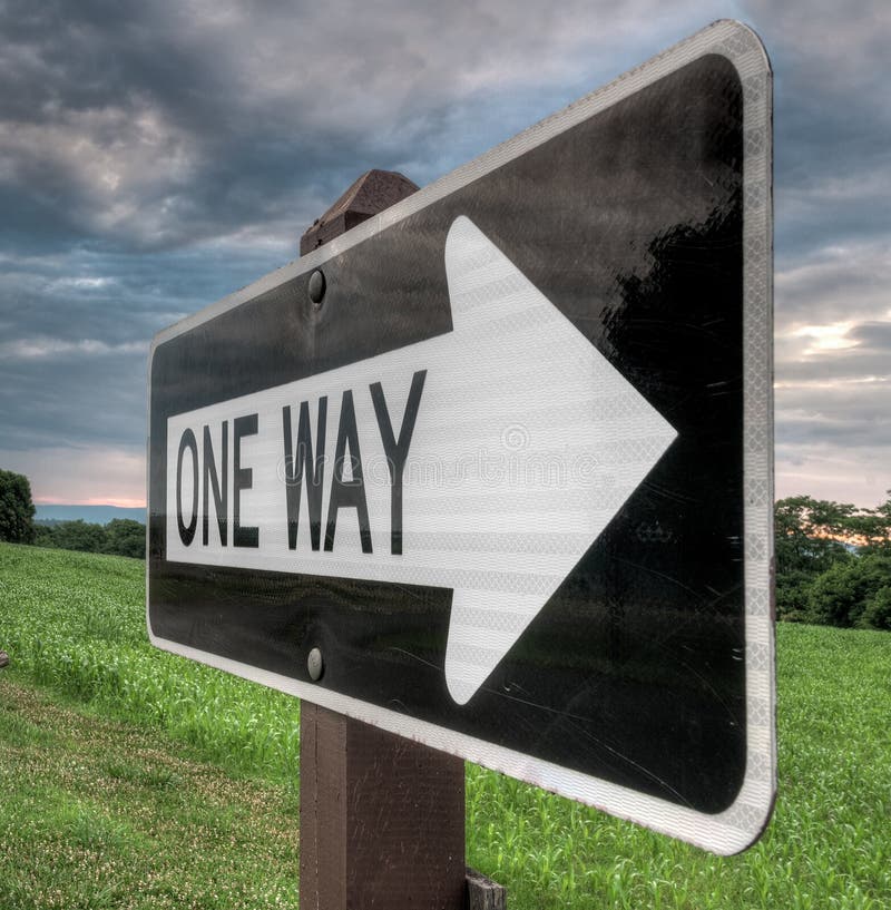 One Way stock image. Image of directional, arrow, closeup - 33116667