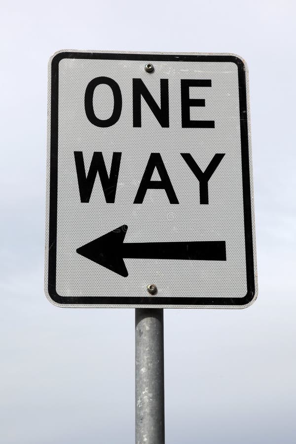 One way sign stock photo. Image of white, direction, type - 54790048