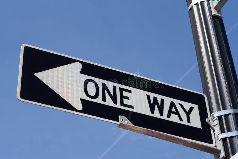 548 One Way Road Sign Black Background Stock Photos - Free & Royalty ...