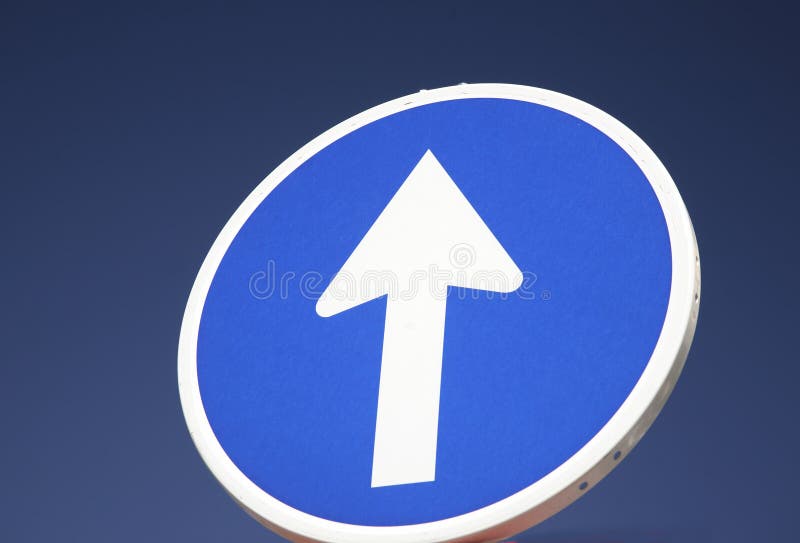 The Way Forward Signpost in the Sky Stock Image - Image of forward ...