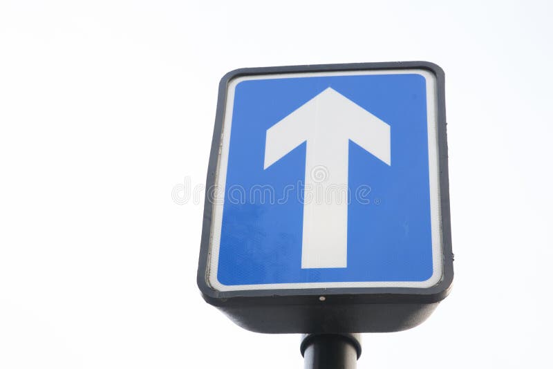 One Way Street Sign stock image. Image of traffic, white - 40837109