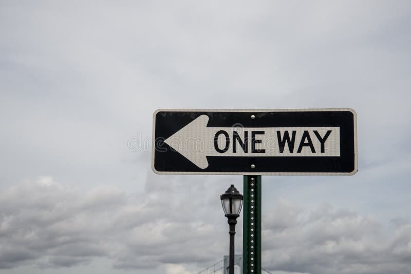 One way stock image. Image of signpost, blue, guide - 259138795