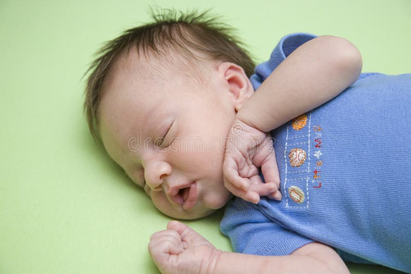 One Week Old Baby stock image. Image of child, sleep, closeup - 6847227