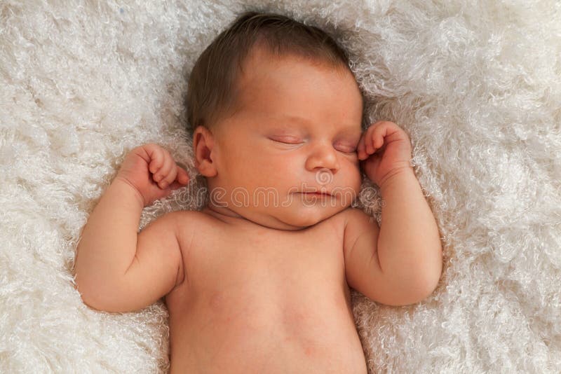 One week old baby stock photo. Image of child, lying - 72222226
