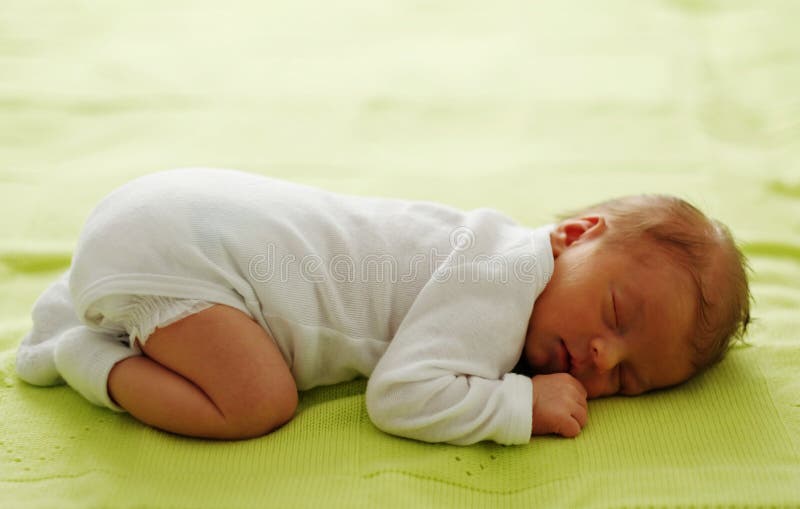 One week old newborn baby stock image. Image of portrait - 65375485