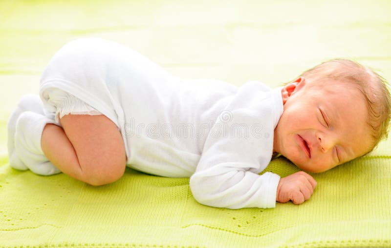 One week old newborn baby stock image. Image of cute - 86395125
