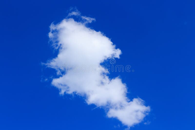 ONE cloud in a sky stock photo. Image of pattern, cloudless - 64023610