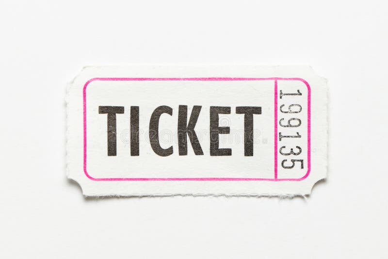 Red Vintage Admission Tickets Stock Image - Image of isolated, stub ...