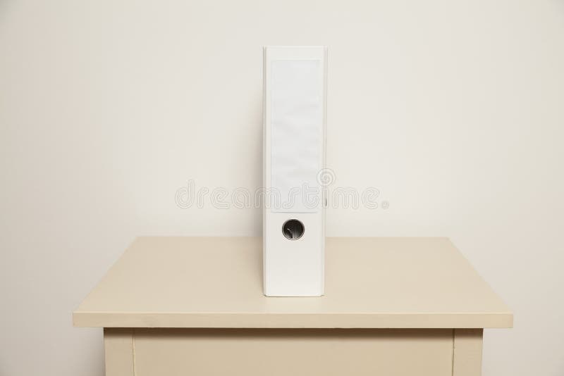 One white folder stock photo. Image of system, homeoffice - 52293070
