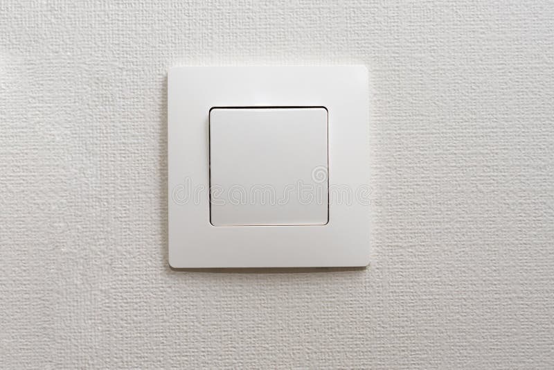 One White Light Switch, Turn on or Turn Off the Lights Hanging on the ...