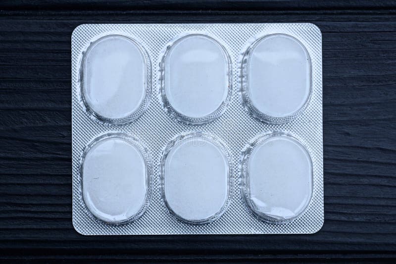 One White Plastic Package with Dry Alcohol Tablets Stock Photo - Image ...