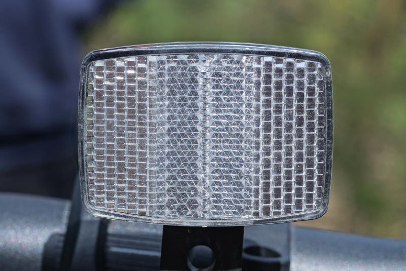 One White Rectangular Plastic Reflector Stock Photo - Image of ...