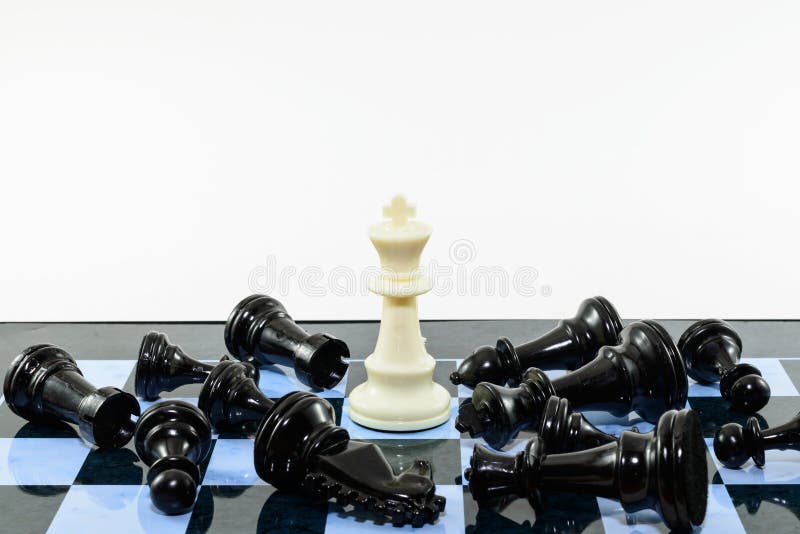 One white win blacks chess stock image. Image of plan - 38402621