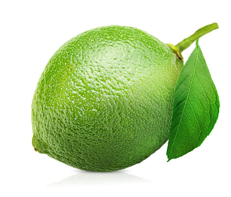 Whole Lime, Half and Quarter Slice Isolated on White Stock Image ...