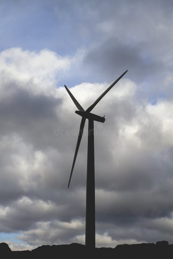 One wind turbine stock photo. Image of change, clean - 163977308