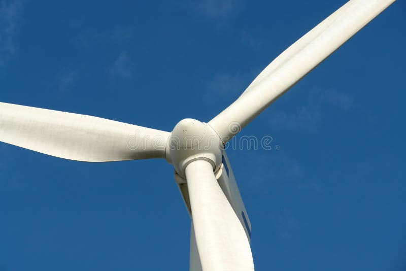 One wind turbine. stock image. Image of energy, single - 2086905