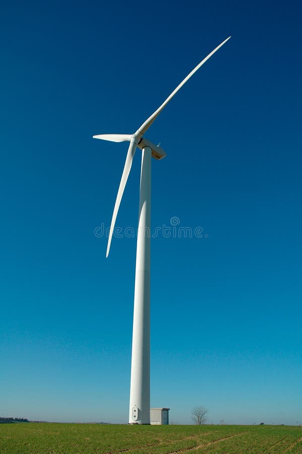 One wind-turbine stock photo. Image of blue, industry - 7046156