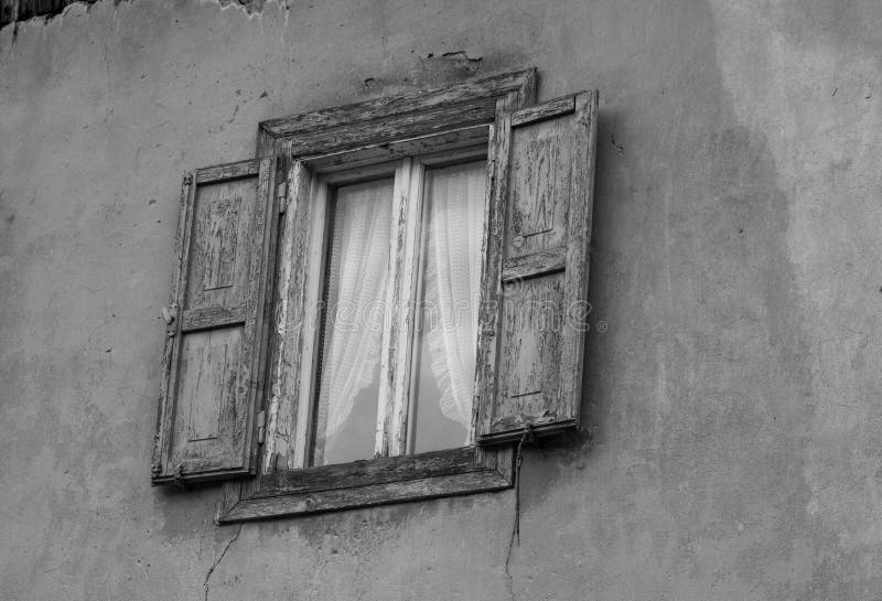 Old peeling window stock image. Image of parget, wood - 118863865