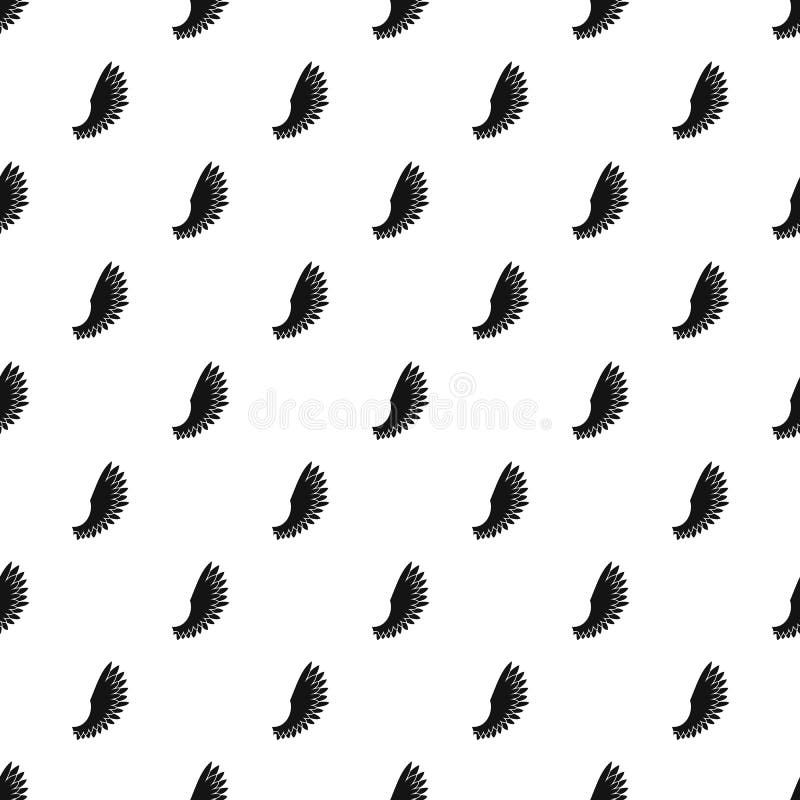 Wing pattern seamless stock vector. Illustration of angel - 98277250