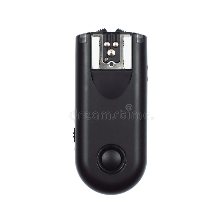 One Wireless Camera Trigger Isolated on White Stock Photo - Image of ...