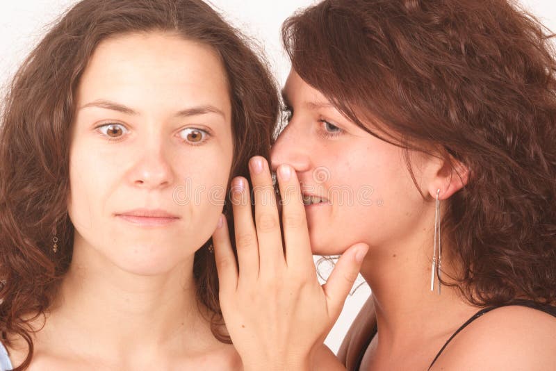 One Woman Telling Secret To Another Stock Image - Image of woman ...