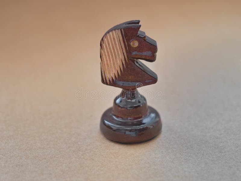One of the Wooden Chess Game Piece is Knight Stock Image - Image of ...