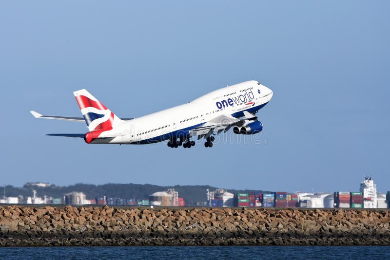 One World British Airways Boeing 747 Taking Off. Editorial Photography ...