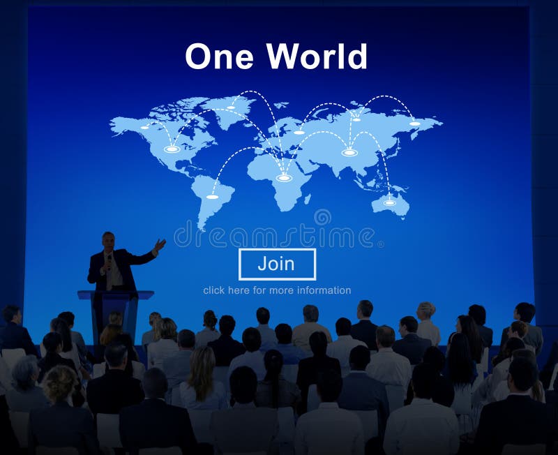 One World Peace Connection Relationship Interconnection Concept Stock ...