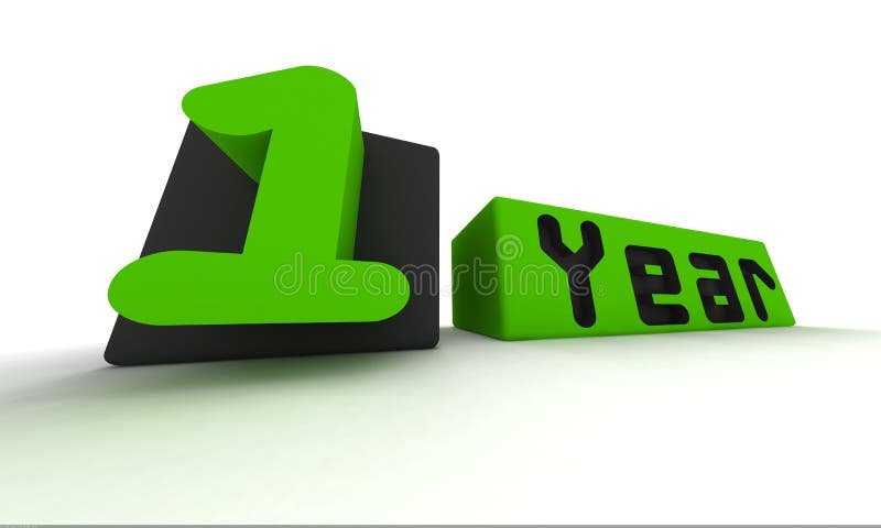 One year stock illustration. Illustration of time, luck - 13146327