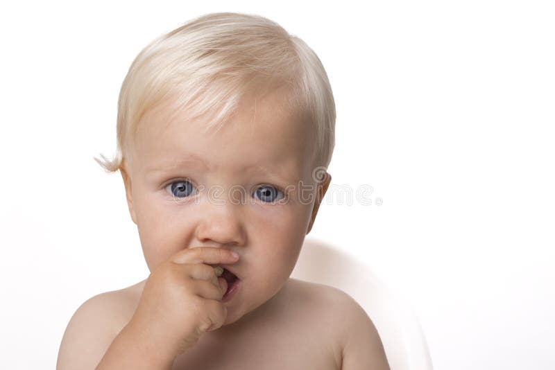 One year old boy stock photo. Image of corn, food, baby - 44682222