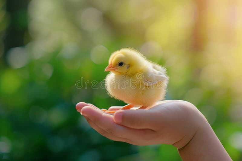 One yellow chick stock illustration. Illustration of small - 318838278