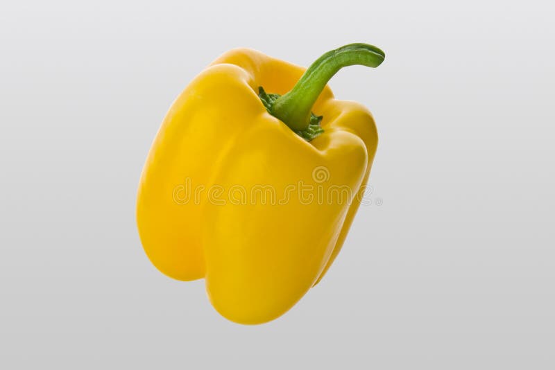 One yellow pepper stock image. Image of healthy, agriculture - 11902961