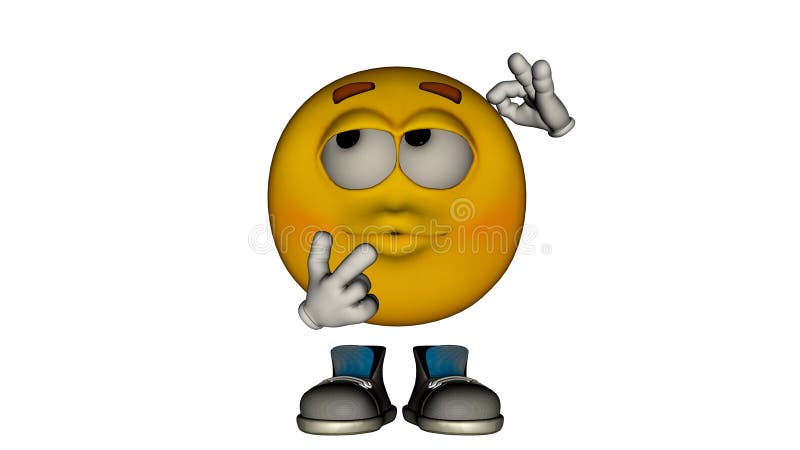 One Yellow Smile Guy with the Face and Boots Stock Illustration ...