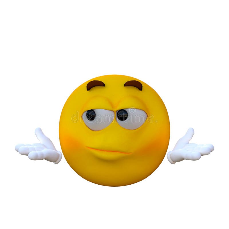 One Yellow Smiley with Hands Stock Illustration - Illustration of dont ...