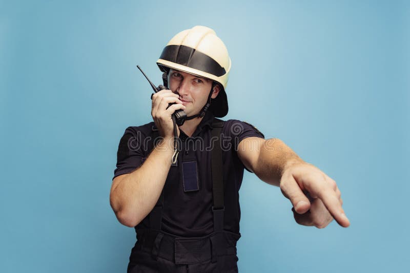 136 Firefighter Pointing Stock Photos - Free & Royalty-Free Stock ...