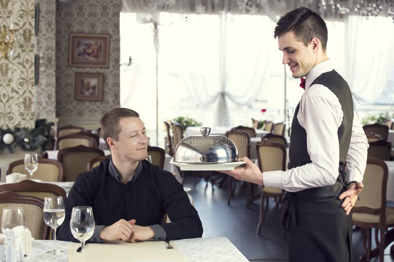 One young man dines stock image. Image of female, happy - 45023641