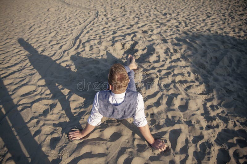 One Young Man, Elevated View from Above Stock Photo - Image of outdoors ...