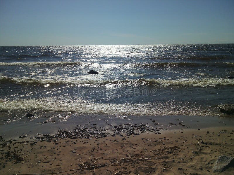 Onega stock photo. Image of lake, beach, calm, horizon - 84204188