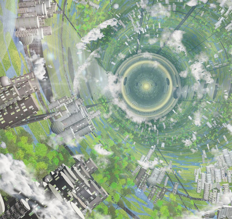 Oneil Cylinder Interior stock illustration. Illustration of ...