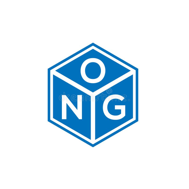 ONG Letter Logo Design on Black Background. ONG Creative Initials ...