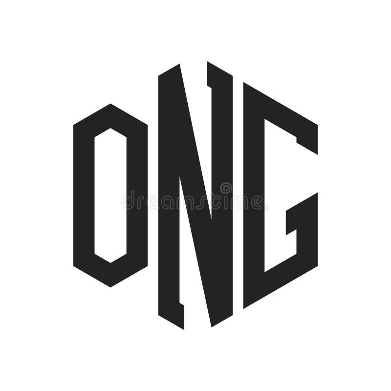 ONG Logo Design. Initial Letter ONG Monogram Logo Using Hexagon Shape ...