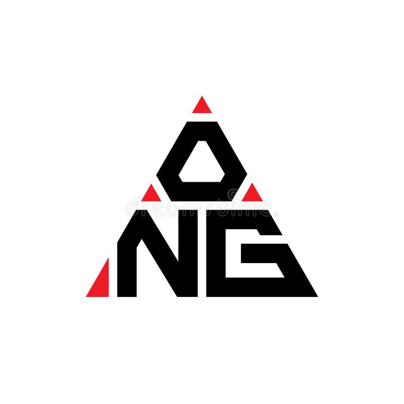 ONG Triangle Letter Logo Design with Triangle Shape. ONG Triangle Logo ...