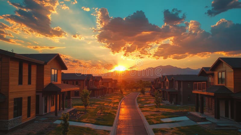 Ongoing Construction for a Housing Project is Shown from a Dynamic ...