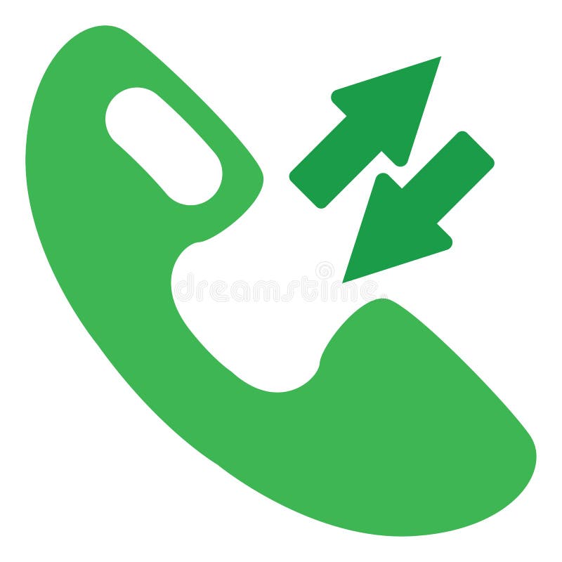 Ongoing phone call, icon stock vector. Illustration of computer - 261366034