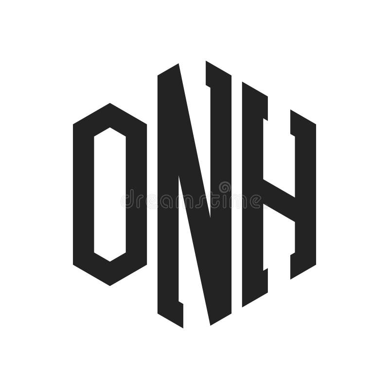 ONH Logo Design. Initial Letter ONH Monogram Logo Using Hexagon Shape ...