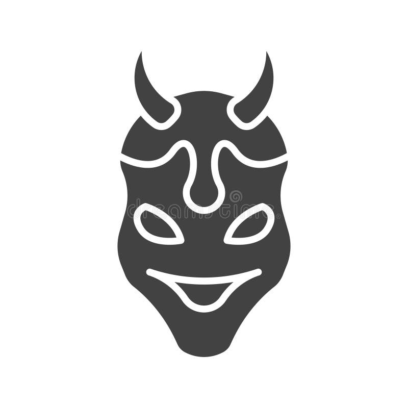 Oni icon vector image. stock vector. Illustration of vector - 297606066