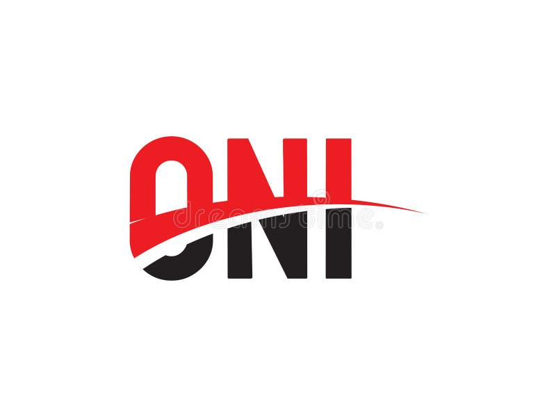 ONI Letter Initial Logo Design Vector Illustration Stock Vector ...